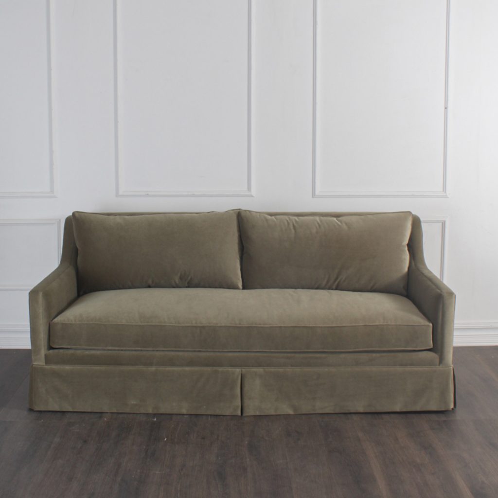 Sofa Kim with skirt, Banks Olive - Peninsula
